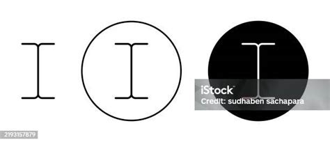 Cursor Text Icon Set Mouse Type Cursor Vector Symbol Test Edit Or Insert Pointer Sign Write Font