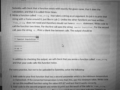 solved submitty will check that a function exists with exactly the