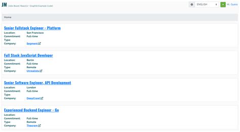 Github Jimolinajobsboard Reactjs App Jobs Board Reactjs Graphql