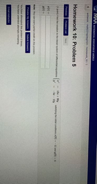 Solved Homework 10 Problem 4 Previous Problem List Next 1