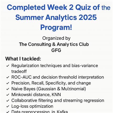 Summeranalytics2025 Machinelearning Datascience Analytics