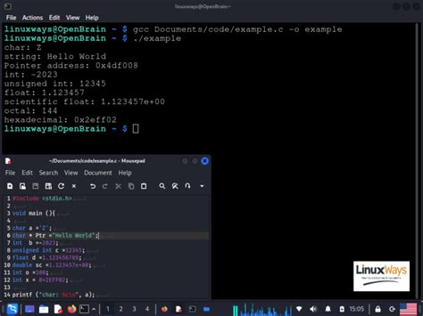 Printf Formatting Specifiers In C Language Linuxways Printf Formatting Specifiers In C Language Linuxways