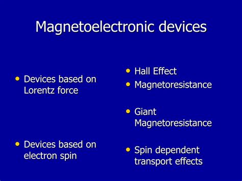 Ppt Magnetoelectronics Powerpoint Presentation Free Download Id