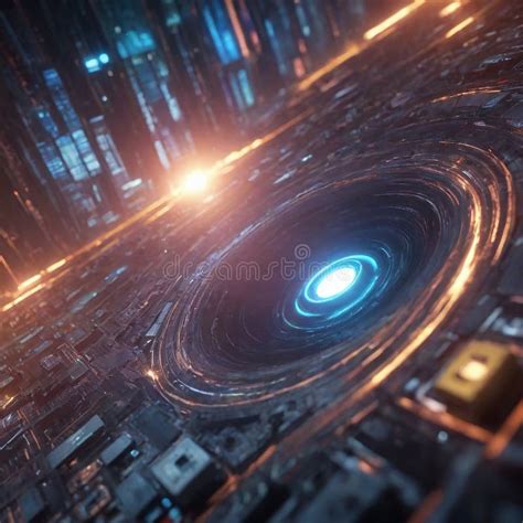 Smart City And Abstract Dot Point Connect With Gradient Line And Aesthetic Intricate Wave Line