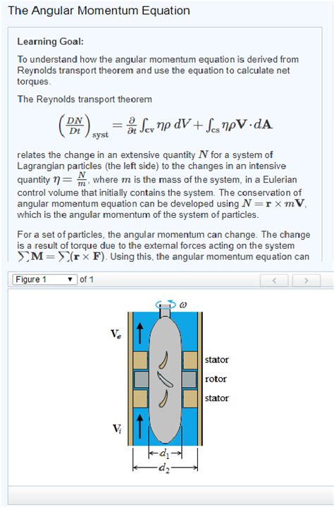 Solved The Angular Momentum Equation Learning Goal To