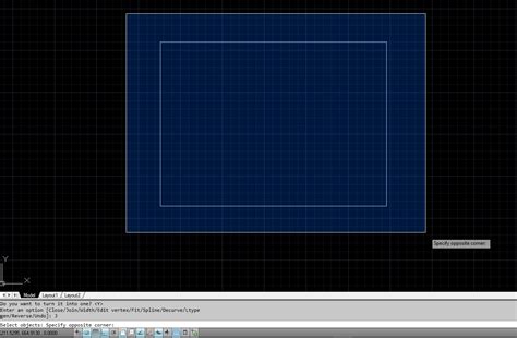 เขียนแบบออโต้แคทแบบง่ายๆ คำสั่งเปลี่ยน Line ให้เป็น Polyline