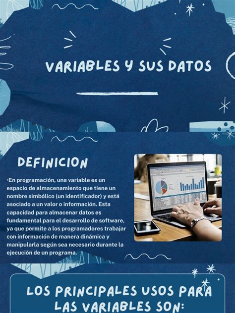 Las Variables Y Sus Tipos Pdf Variable Informática Lenguaje De