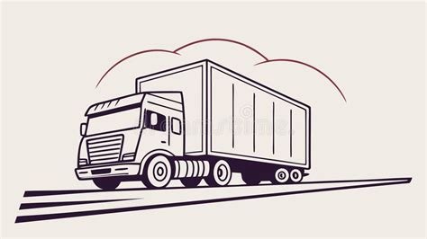 Truck In Motion Logistics Vector Design Delivery Vehicle Vector