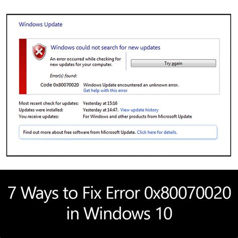Repair Error Code 0x80070020 On Windows 10 Error Tools