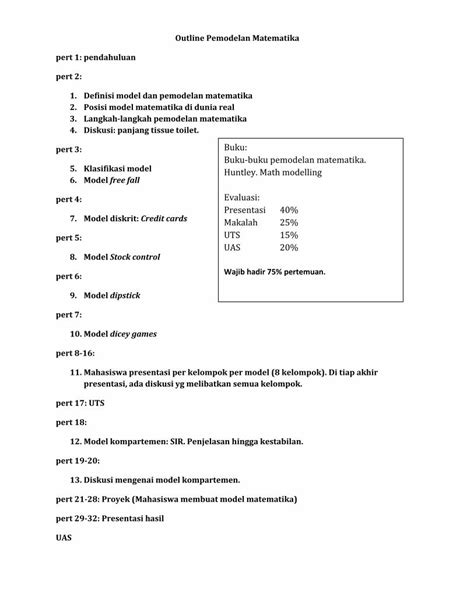 Pdf Buku Buku Buku Pemodelan Matematika Huntley Math Modelling