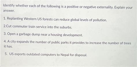 solved identify whether each of the following is a positive