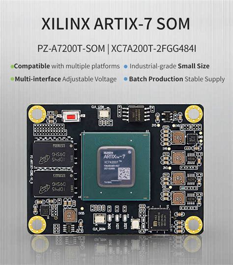 PZ A7200T SOM Xilinx SoC Artix 7 XC7A200T Core Board Industrial Grade System On Module Alibaba Com