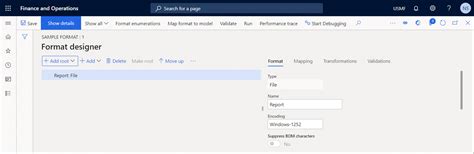 設計 Er 設定以抑制產生檔案中的 Bom 字元 Finance And Operations Dynamics 365