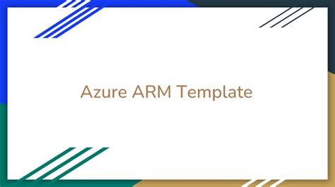 Azure Arm Template By Techserverglobalpptx