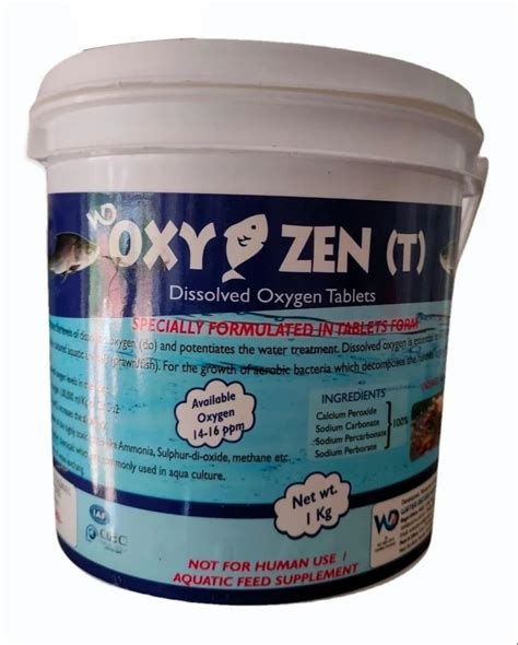 Dissolved Oxygen Tablets Aquatic Feed Supplement 6month Packaging