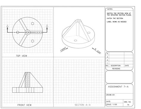 solved instructions sketch the section view at the
