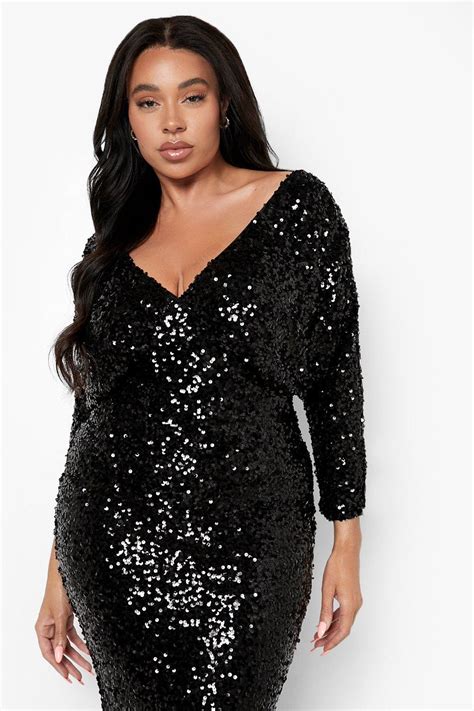 Plus Size A Line Sequin Dress Dresses Images 2022