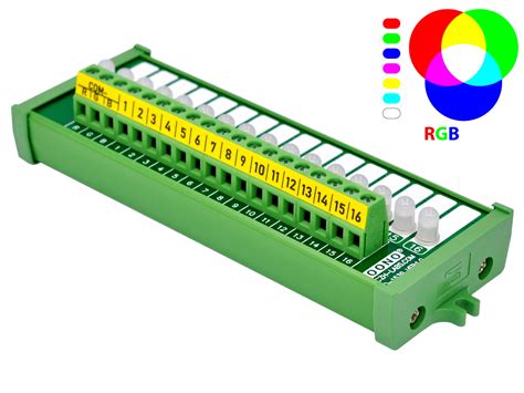Screw Mount Rgb Led Indicator Light Module Dc V Red Green Blue