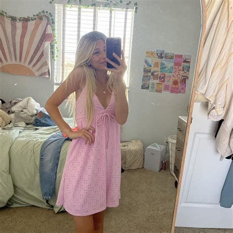 Pink Summer Dress Vibrant Literally Never Wore It Depop