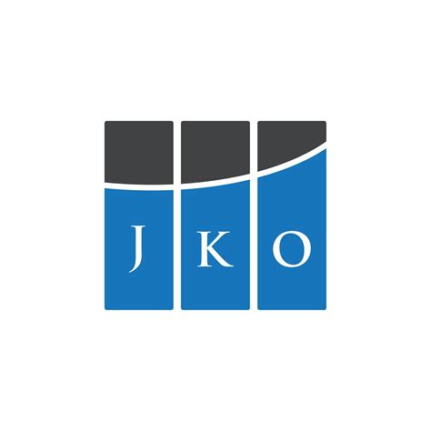 Diseño De Letras Jko Diseño De Logotipo De Letras Jko Sobre Fondo