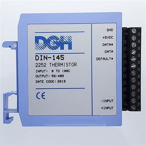 Din 145 Modbus Thermistor Input Module Jewell Instruments