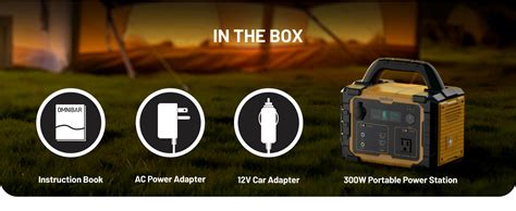 omnibar portable power station 300w for camping home