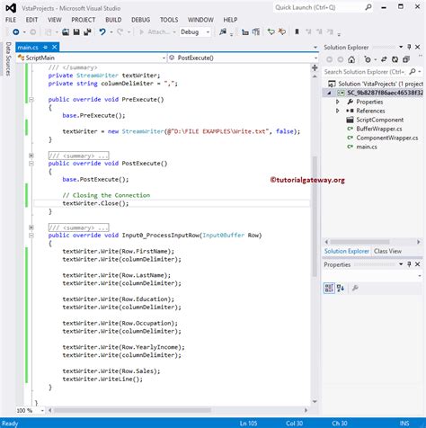 SSIS Script Component As Destination