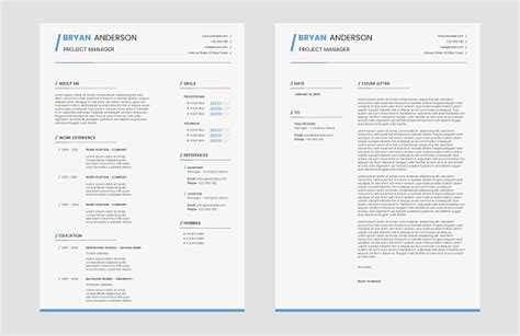 구직자를 위한 전문 이력서 템플릿 커버 레터가 있는 깨끗한 이력서 디자인 개념에 대한 스톡 벡터 아트 및 기타 이미지 개념 개념과 주제 개발 Istock