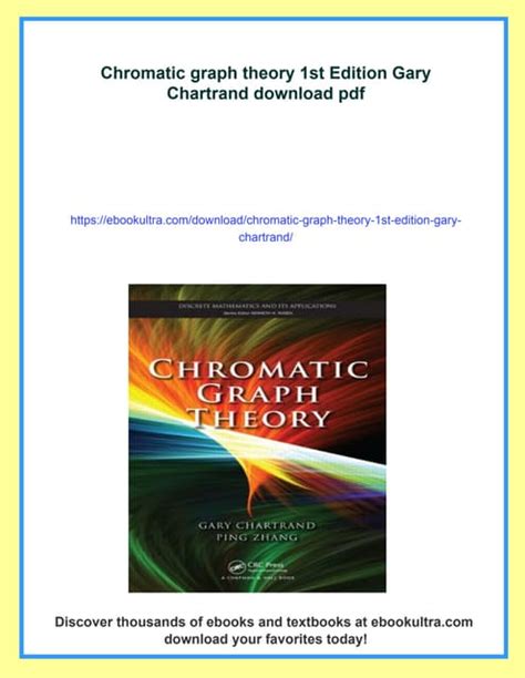 Chromatic Graph Theory 1st Edition Gary Chartrand Pdf