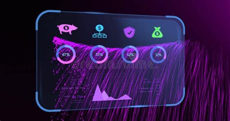 Displaying Financial Metrics And Data Visualization On Digital Finance