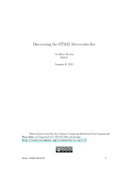 Discovering The Stm32 Microcontroller Pdf Microcontroller