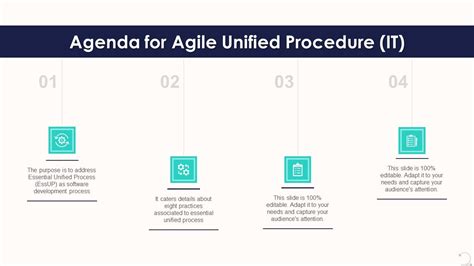 Agenda For Agile Unified Procedure It Background Pdf
