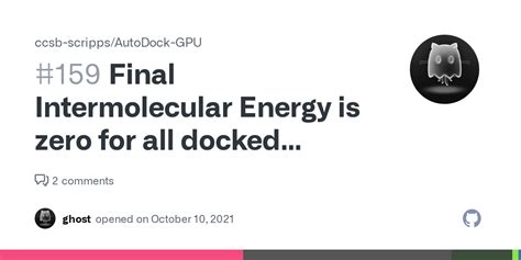 Final Intermolecular Energy Is Zero For All Docked Molecules · Issue 159 · Ccsb Scripps