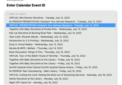 Wordpress Custom Block Calendar Plugin For Evanced Signups