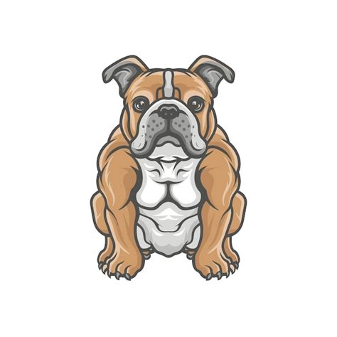 불독 ⁇ 터 아트 일러스트 프리미엄 벡터