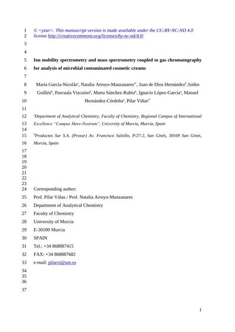 Pdf Ion Mobility Spectrometry And Mass Spectrometry Coupled To Dokumentips