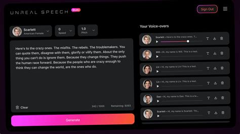 🎤 unreal speech giải pháp text to speech hiệu quả chi phí thấp