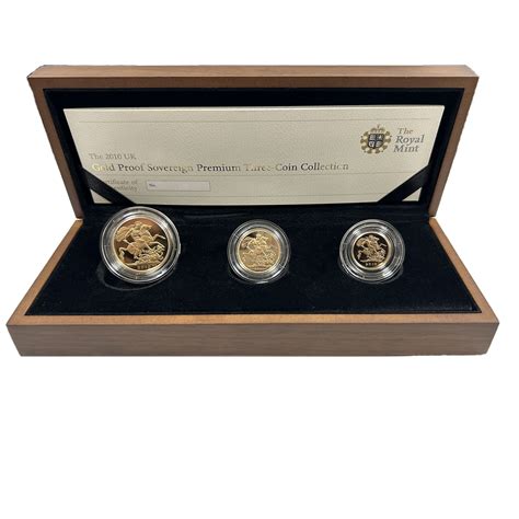 Proof Gold Premium Three Coin Sovereign Set 2010 Ats Bullion