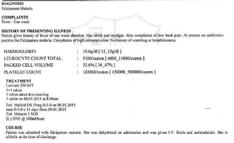Sample Discharge Summary In Clinical Notes Download Scientific Diagram