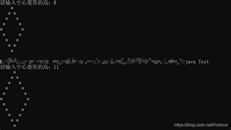 java控制它打印输出空心菱形，空心菱形高度自定义 java编程绘制一个空心的菱形 可以通过变量a来控制菱形的大小。 csdn博客