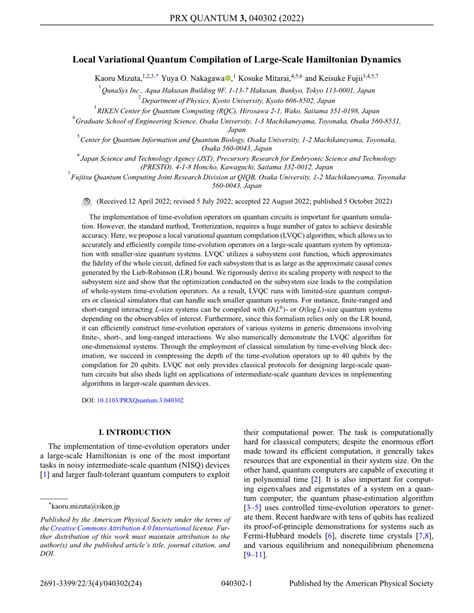 pdf local variational quantum compilation of large scale hamiltonian
