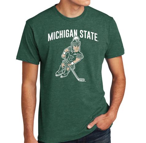 Msu Sporty Sparty Hockey Time T Shirt Spartan Spirit Shop