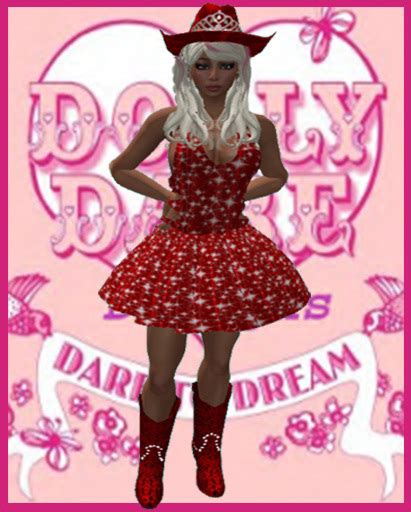 Second Life Marketplace Cowgirl Up Red Sparkles