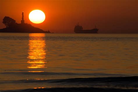 무료 사진 일몰 새벽 물 태양 황혼 바다 바다 비치 스타 일출