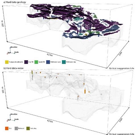 A The Geology Surface Map Along With The Geology Wells Placed On The