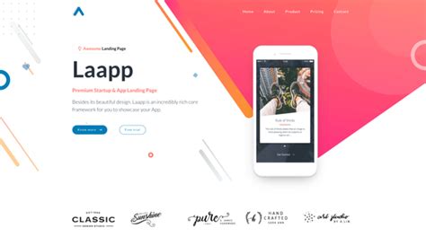 react landing page templates reactemplates
