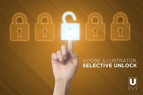 Selective Unlock Adobe Illustrator Tutorial Graphic Design