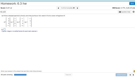 Solved Homework 6 3 Hw Save Score 0 Of 1 Pt 3 Of 6 2 Chegg Com