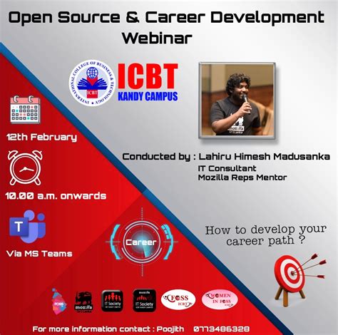 Open Source And Career Development Webinar Icbt Blog Foss Sri Lanka