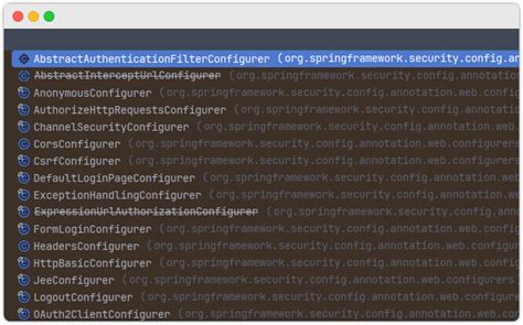 Spring boot Security HttpSecurity 를 위한 Type 들